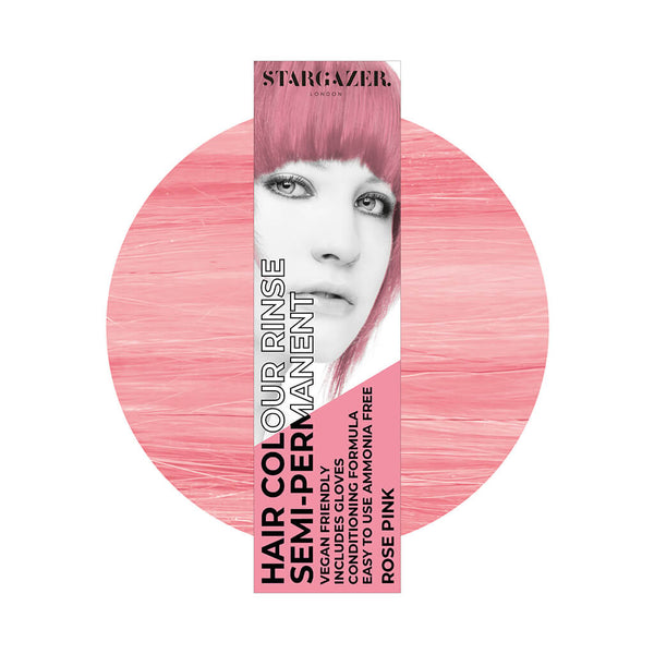 Stargazer Semi-Permanent Hair Dye Rose Pink, Cruelty Free & Vegan