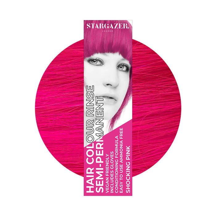 Stargazer Semi-Permanent Hair Dye Shocking Pink, Cruelty Free & Vegan